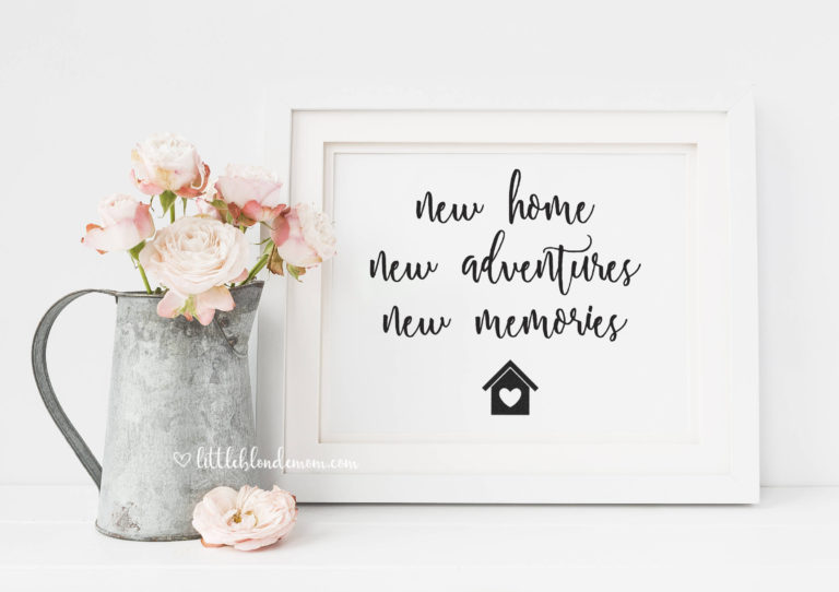 *Freebie* "Home" Printable Decor - little blonde mom