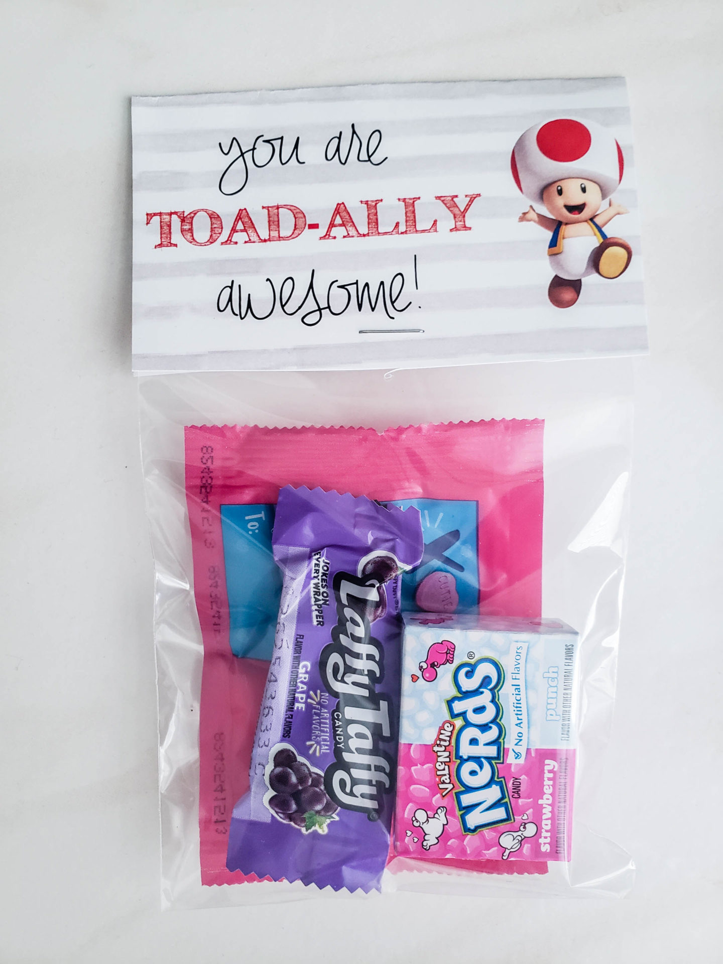 Super Mario Valentine’s Day Box + Treat Toppers Printable - little ...