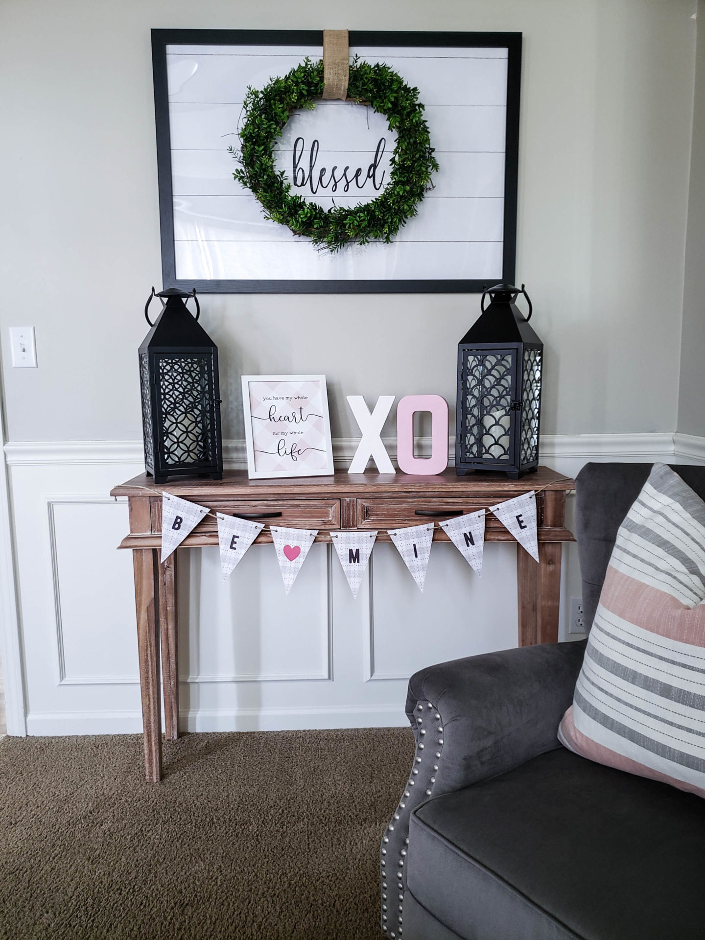 *Be Mine* Printable Banner for Valentine’s Day - little blonde mom