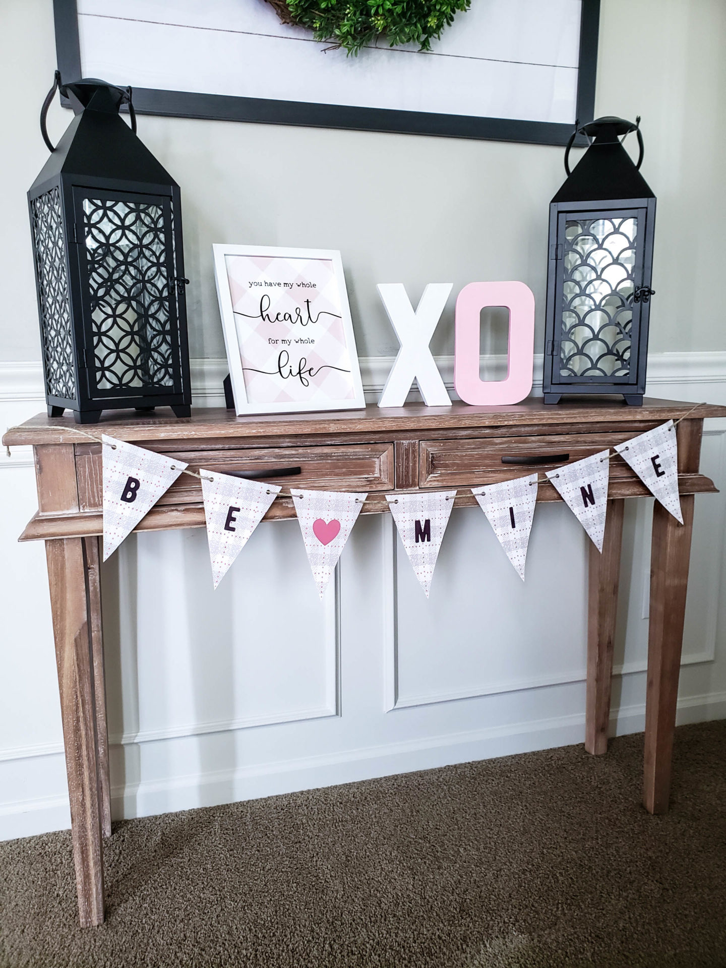 *Be Mine* Printable Banner for Valentine’s Day - little blonde mom