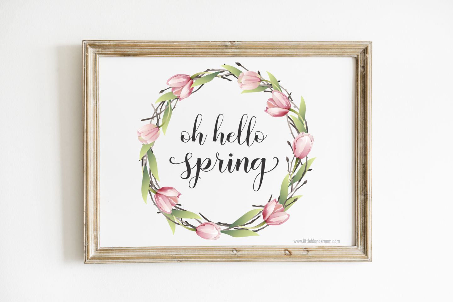 Spring Floral Printable Decor - little blonde mom