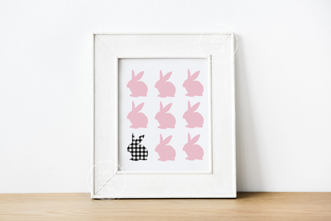 Buffalo Check Easter Printables - little blonde mom