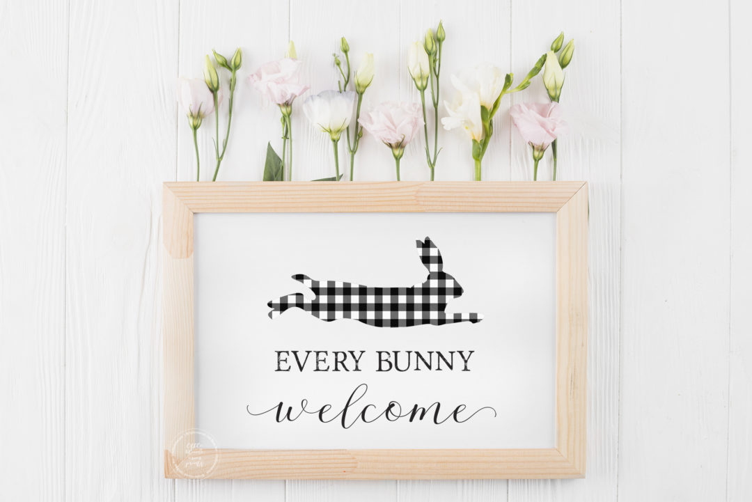 Buffalo Check Easter Printables - little blonde mom