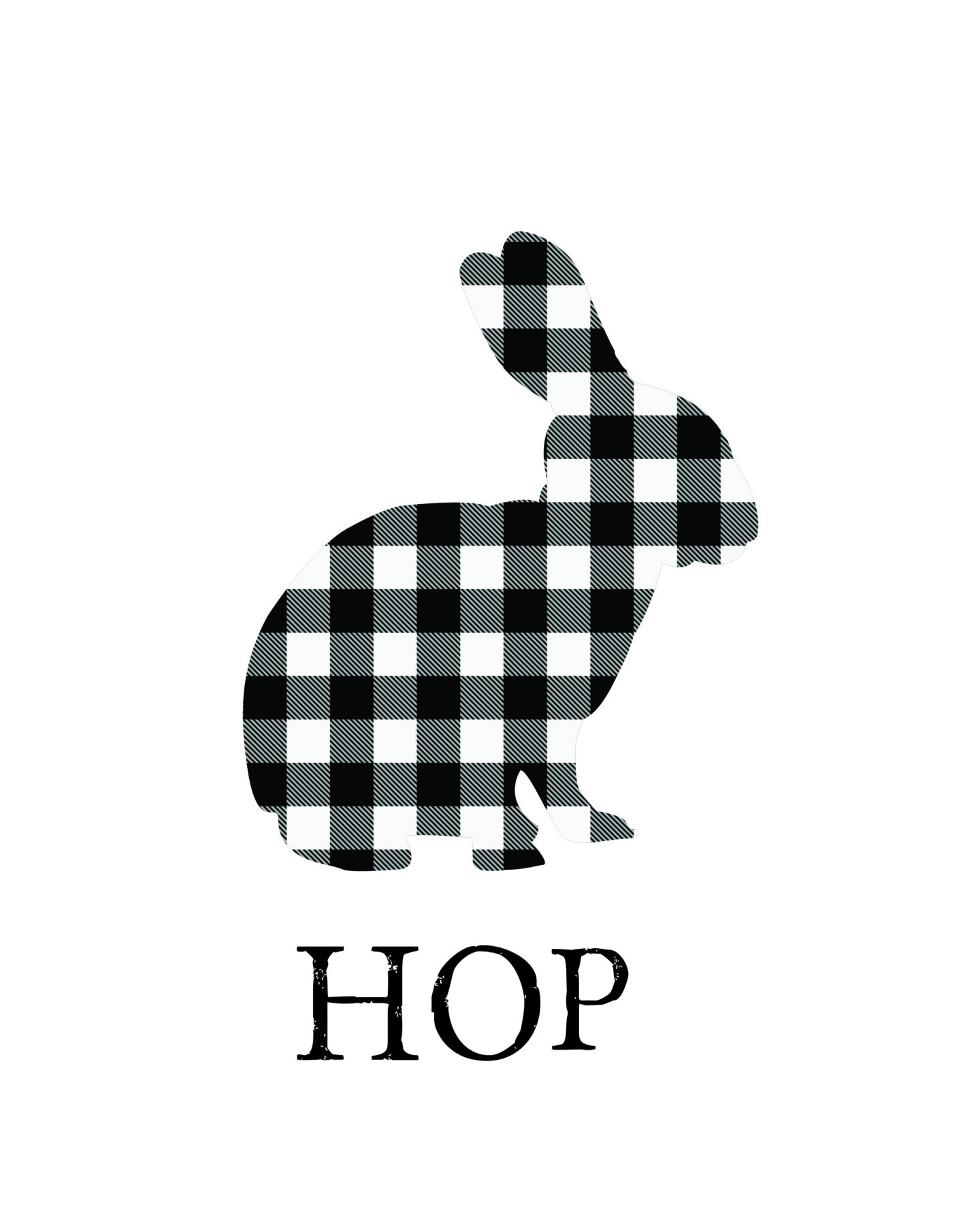 Buffalo Check Easter Printables - little blonde mom