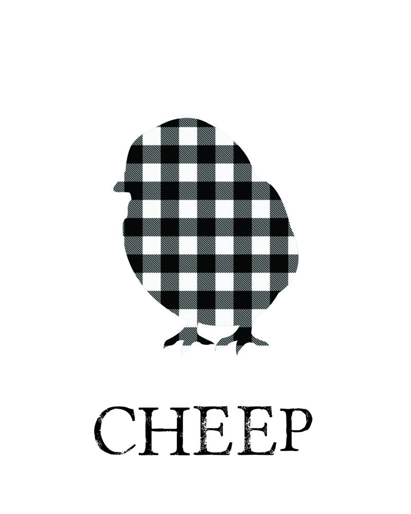 Buffalo Check Easter Printables - little blonde mom