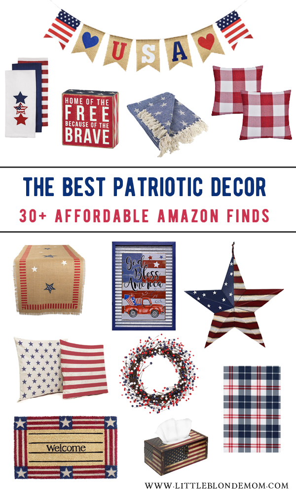 The Best Patriotic Decor on Amazon - little blonde mom