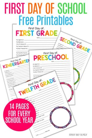Free Back to School Printables - little blonde mom