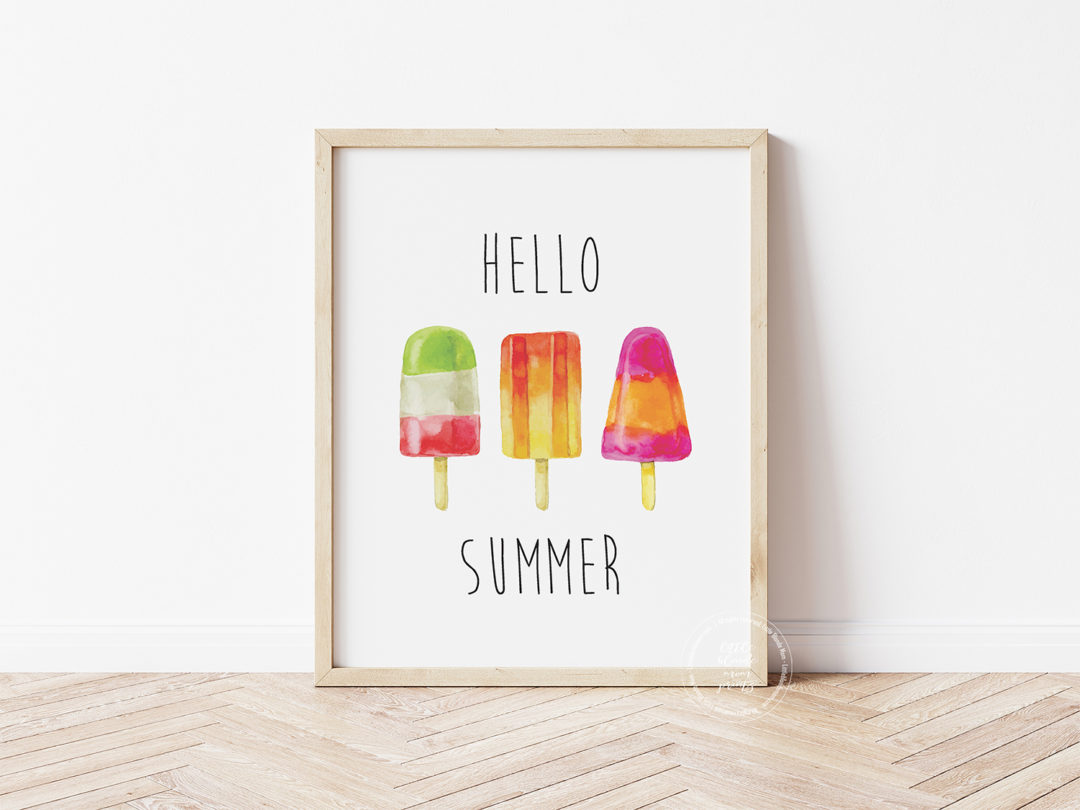*Freebie* Summer Popsicle Printable - little blonde mom